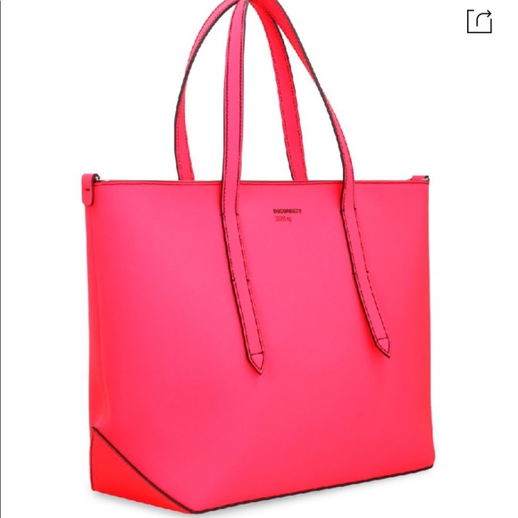 DSQUARED | Bags | Dsquared2 Large Leather Tote Fuchsia | Poshmark